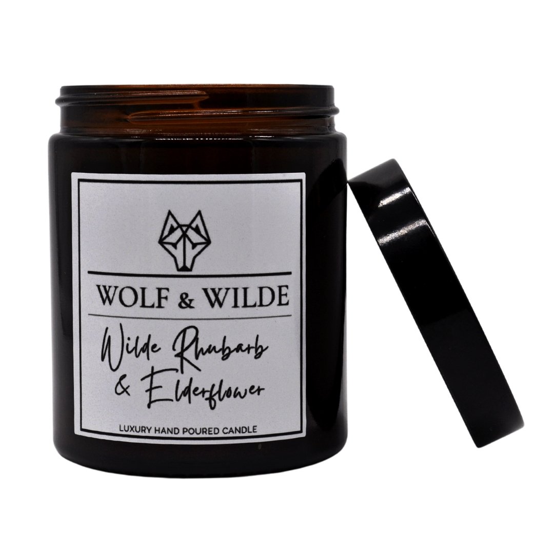 Wilde Rhubarb & Elderflower Luxury Handmade Scented Candle